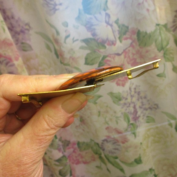 Vintage | Accessories | Mod 96s Orange Gold Two Piece Belt Buckle ...